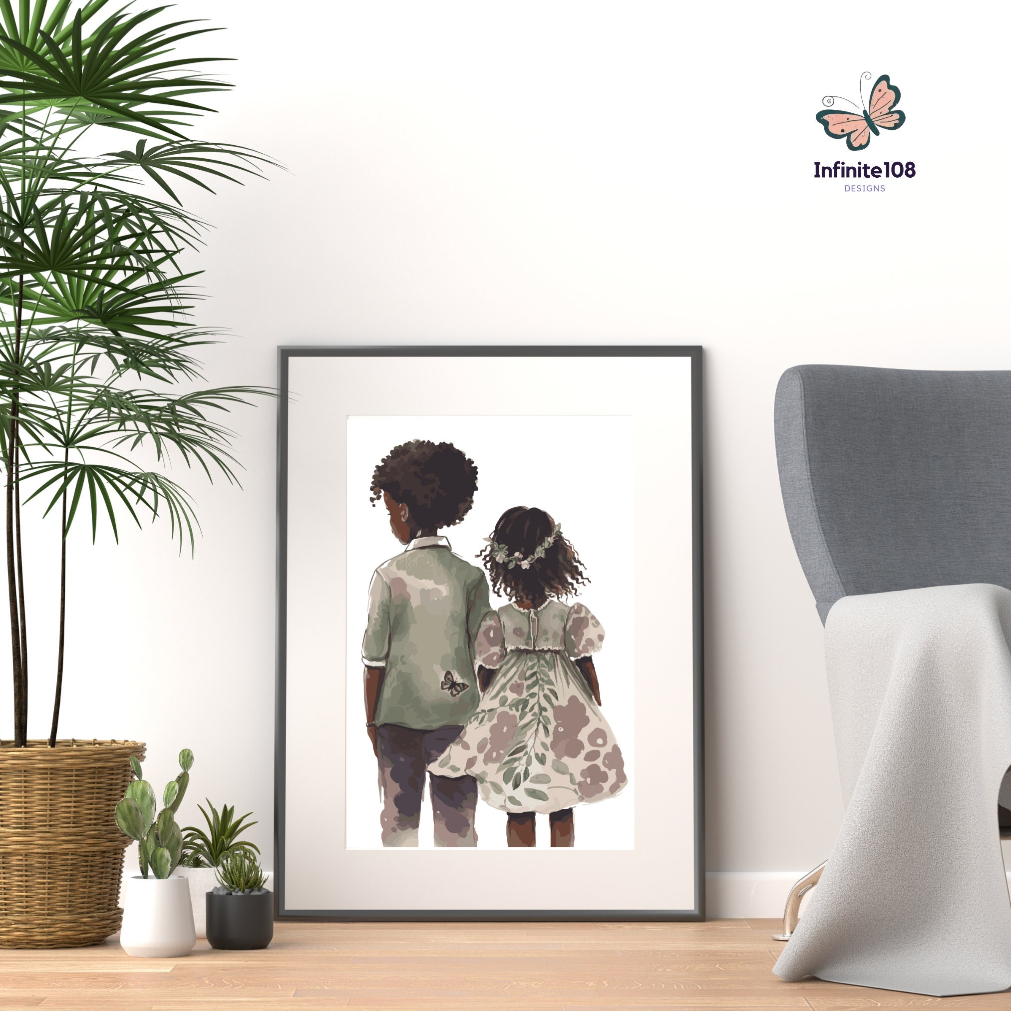 Siblings | Brother & Sister | 2 Digital Images for Instant Download ...