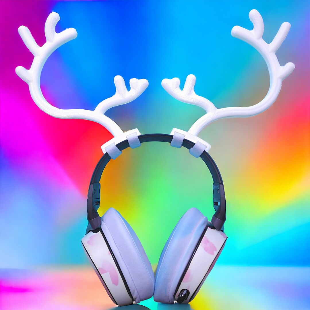 Reindeer Antler Headset Attachment | 3D Printed - Etsy