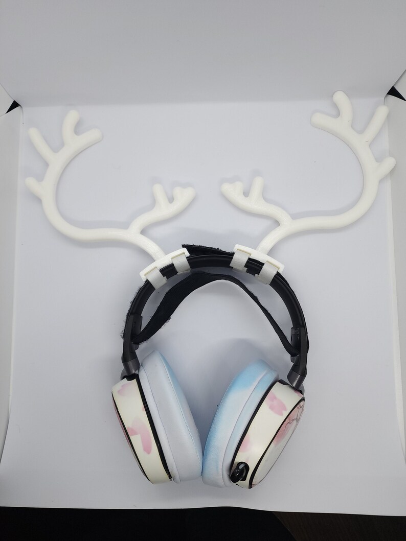 Reindeer Antler Headset Accessory 3D Printed Animal Ears Many Colors - Etsy