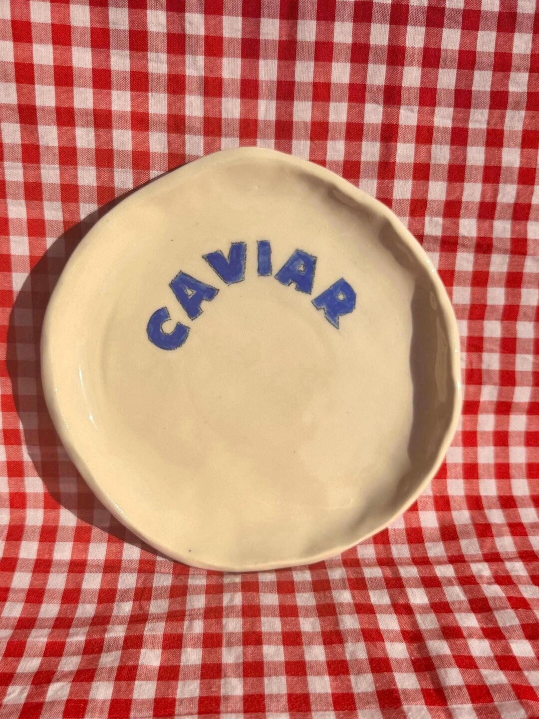 Handmade Pottery Plate, Caviar, Snack Plate, Small Plate, Modern ...
