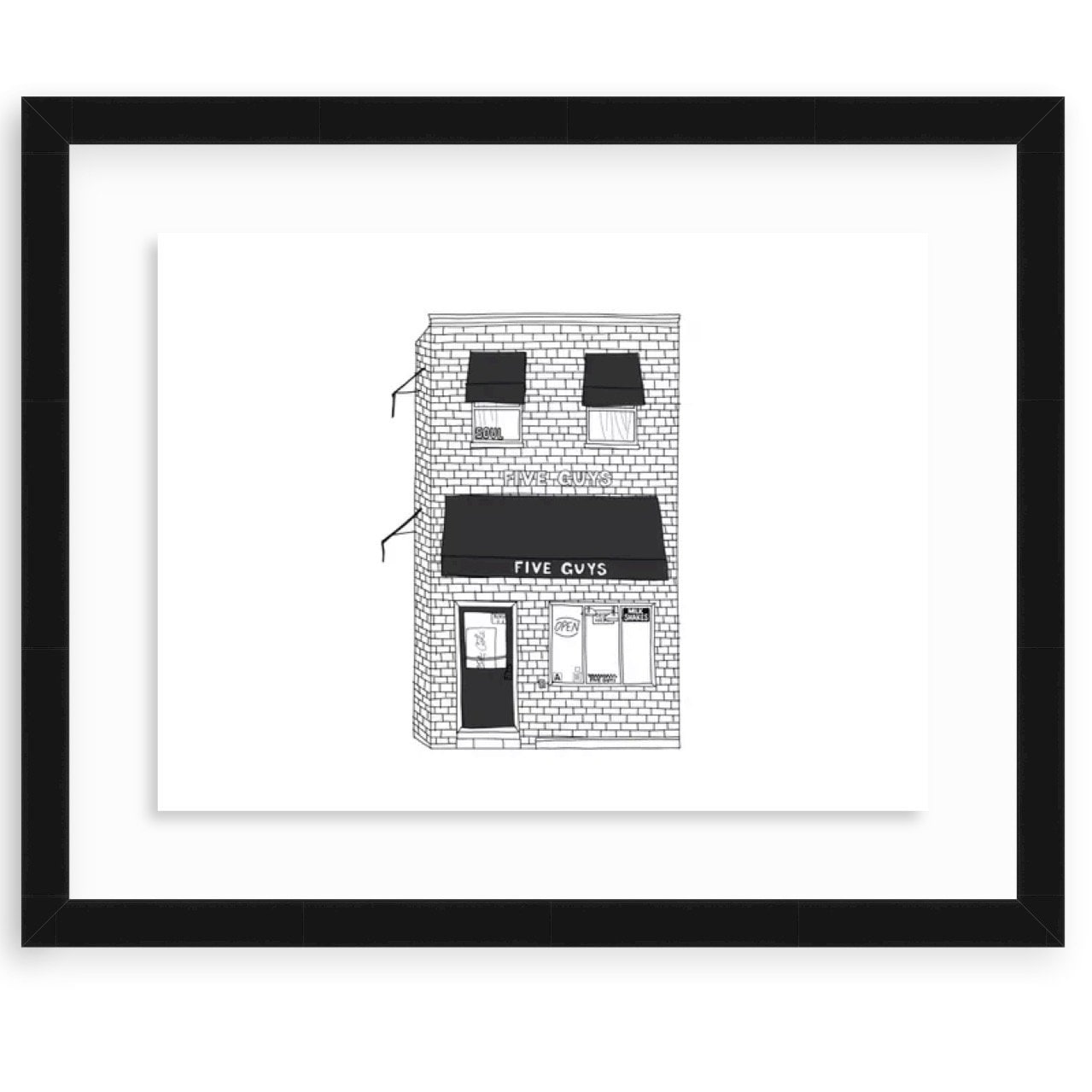 Handmade Sketch the Garret, Hand Drawn, NYC Sketch, Speakeasy, NYC Bar ...