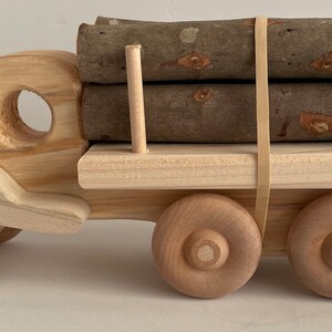 Log Truck Wooden Toy - Etsy