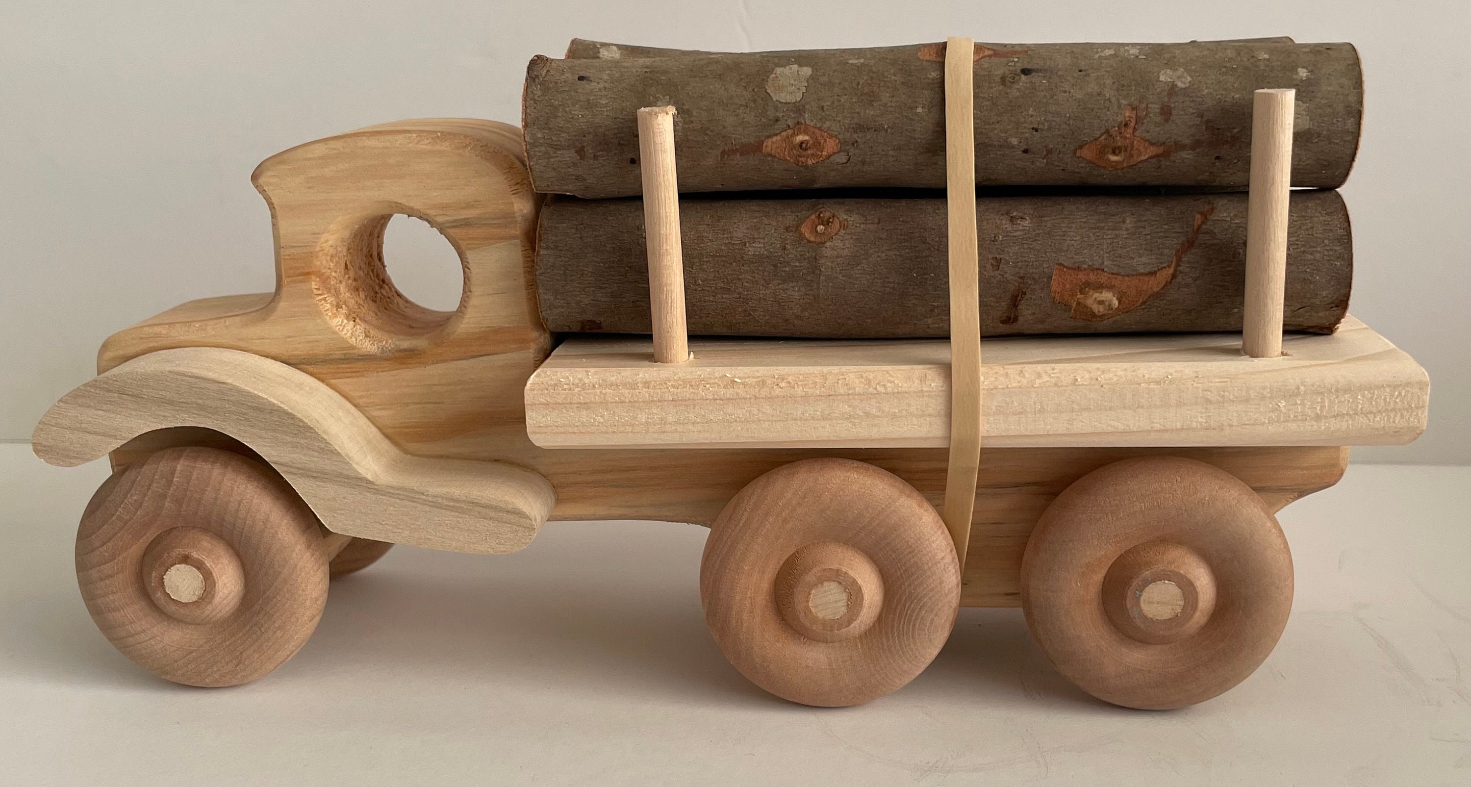 Log Truck Wooden Toy - Etsy