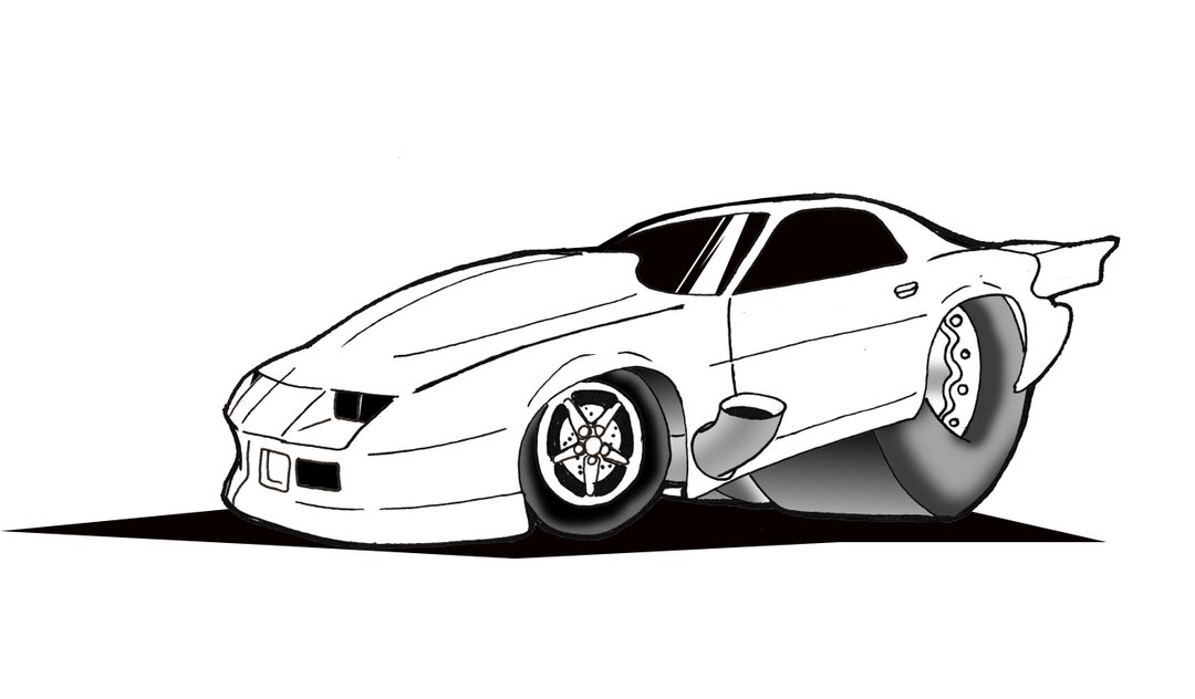 Muscle Car Hand Drawn |PNG| Instant Download 3rd Gen Camaro Hotrod Hotrod Camaro - Etsy