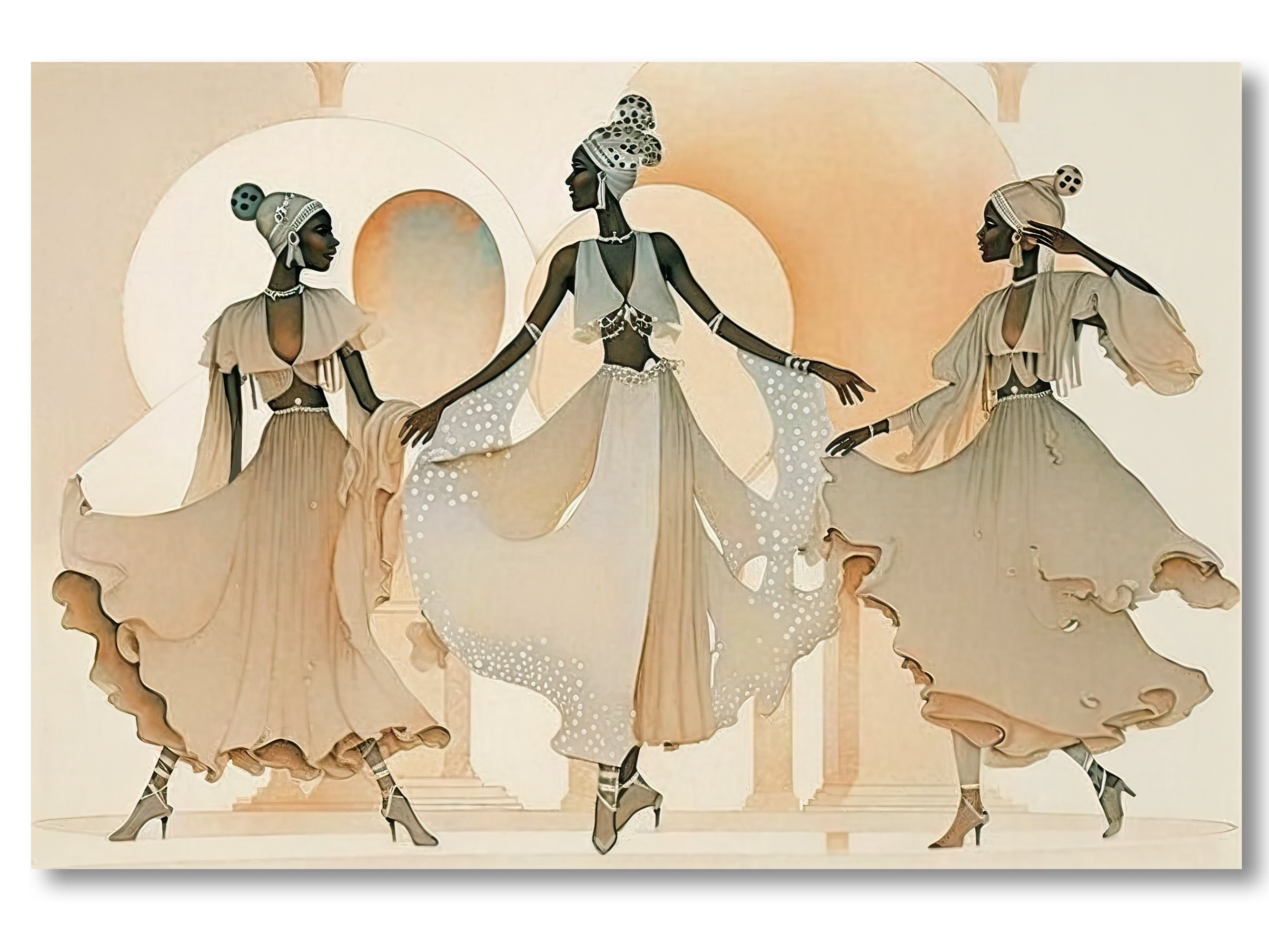 Set of 10 Note Cards African American Stationary Black Women Greeting ...