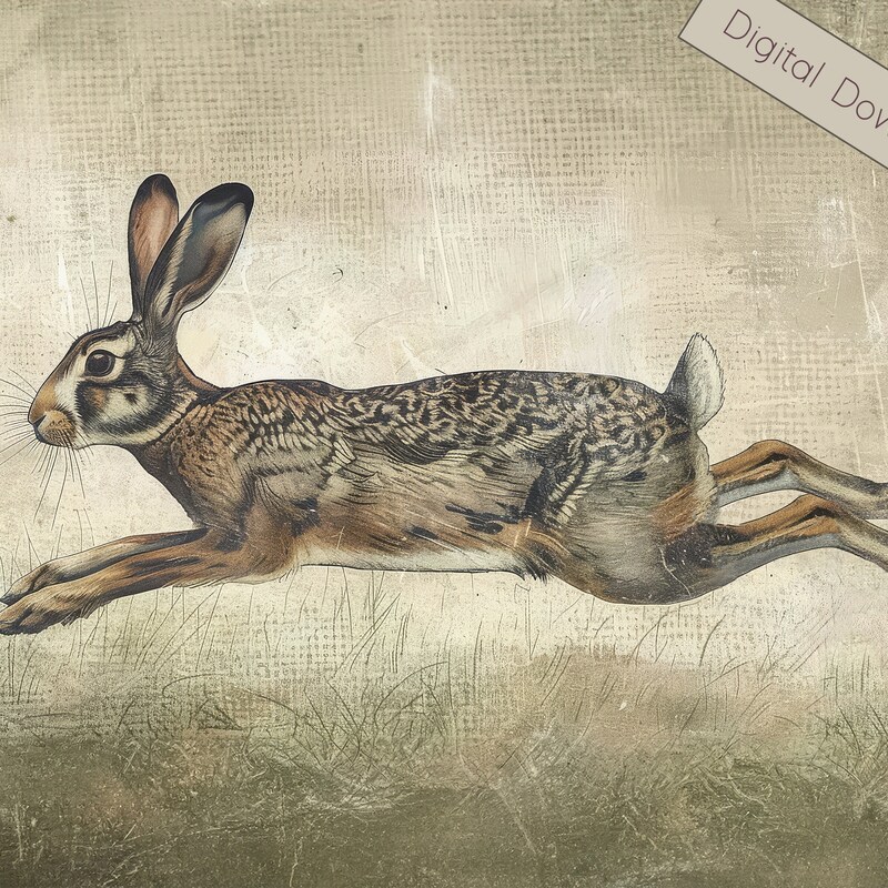 Running Rabbit - Etsy