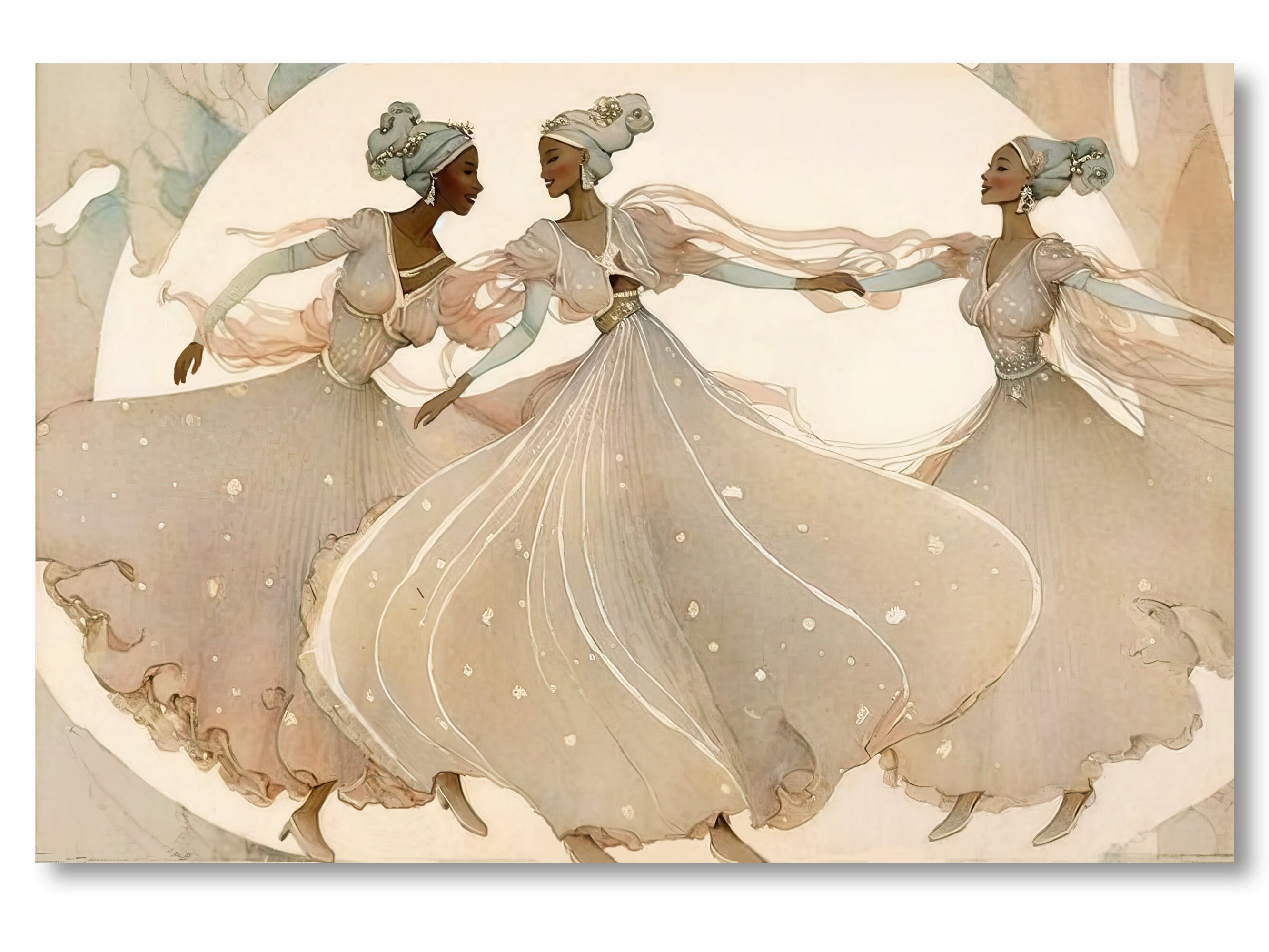 Set of 10 Note Cards African American Stationary Black Women Greeting ...