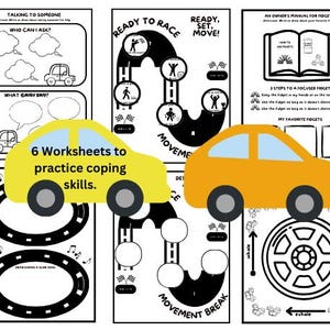 3 Coping Skills Games and Activities With Cars: Identifying Emotions ...
