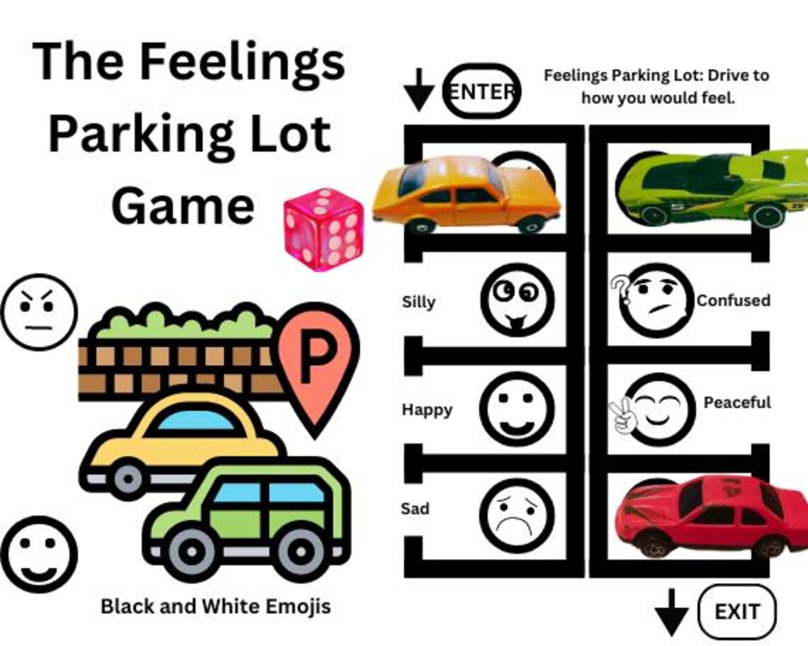 3 Coping Skills Games and Activities With Cars: Identifying Emotions ...