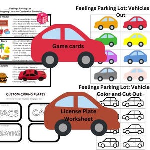 3 Coping Skills Games and Activities With Cars: Identifying Emotions ...