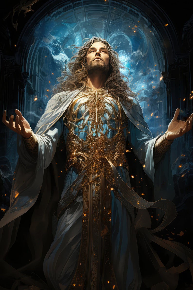 Jesus Printable Art, Christ Portrait, Wall Art, Download, Christian ...