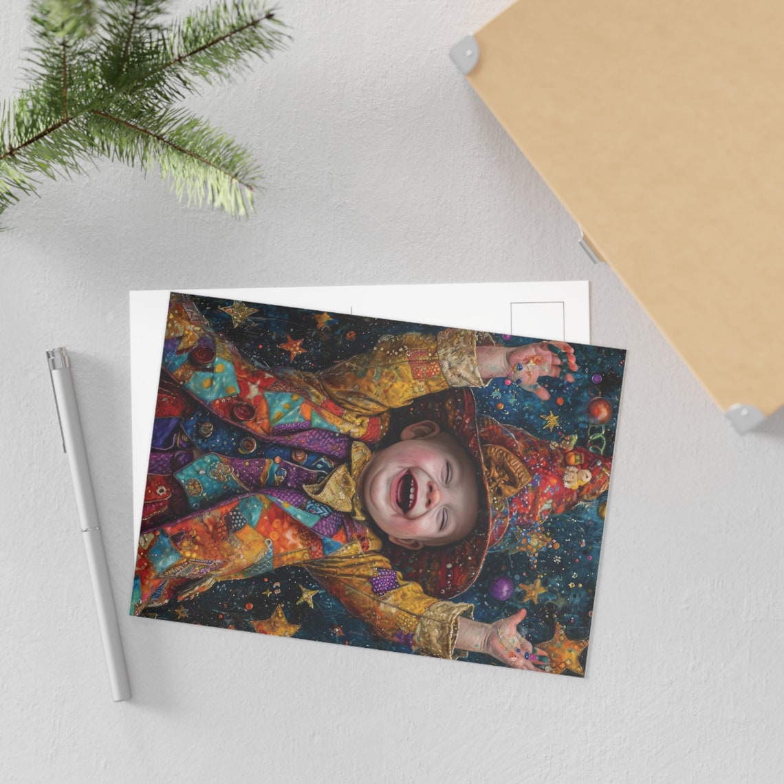 Magician - Fine Art Postcards - Art by Marina Blue Studio -1 Single ...