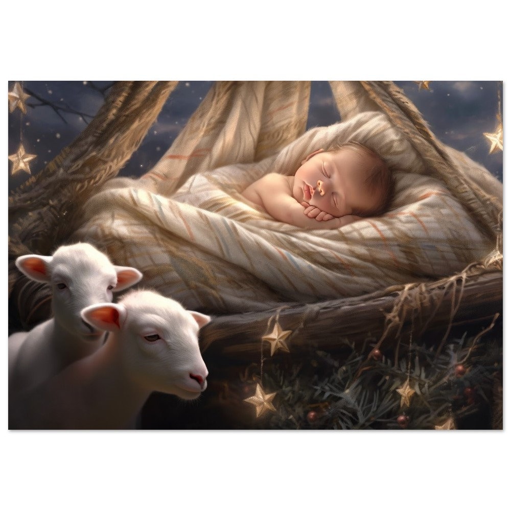 Silent Night Premium Matte Paper Poster Artwork by Marina Blue Studio ...