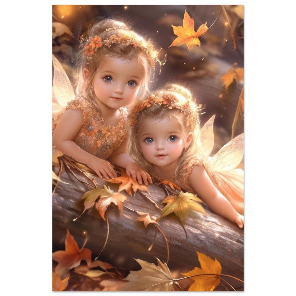 Autumn Fairies Premium Matte Poster – Whimsical Fall Wall Art - Etsy