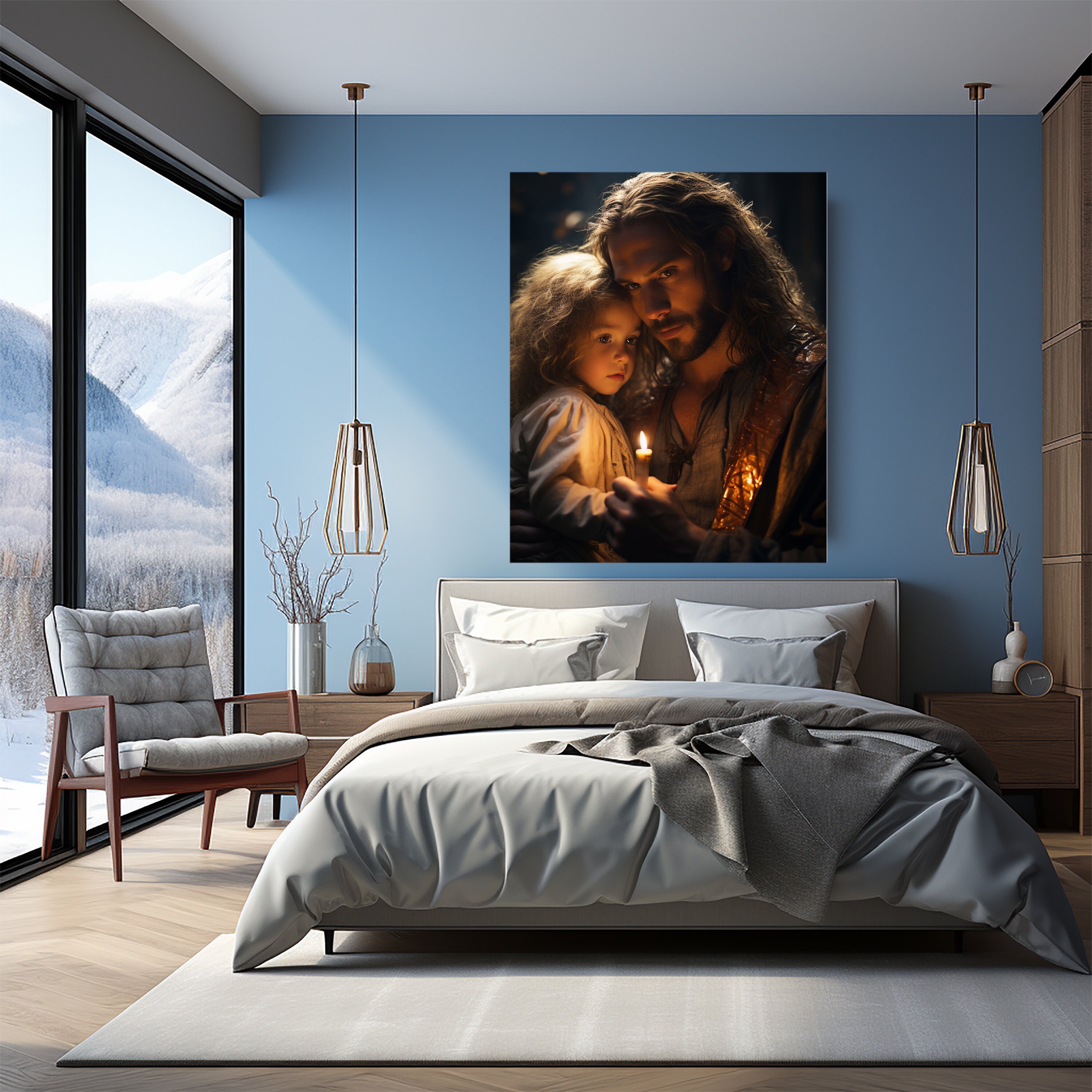 Jesus is the Light, Christ Portrait, Printable Art Download,, Digital ...