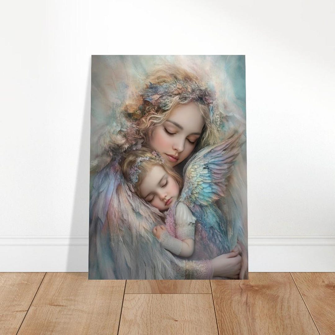 Angels Family Art Print – Premium Matte Poster, Marina Blue Studio - Etsy