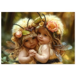 Bumble Bees - Premium Matte Paper Poster - Wall Art by Marina Blue ...