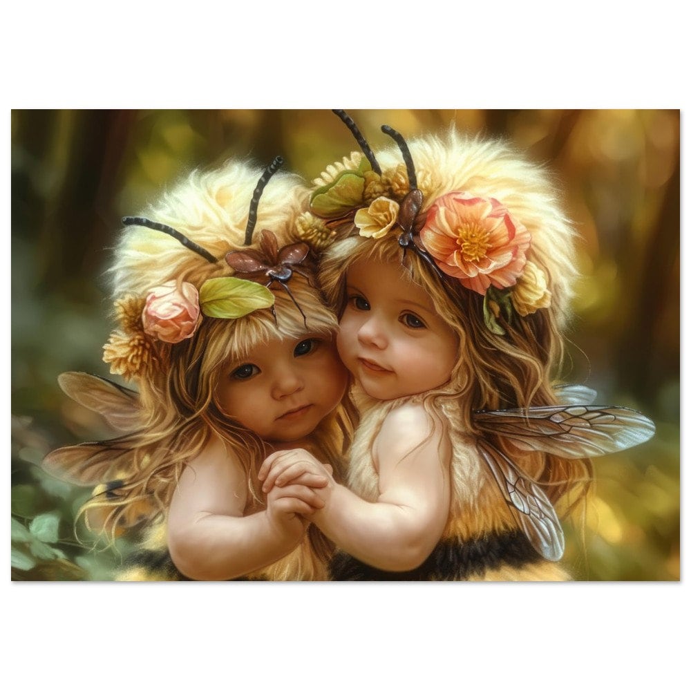 Bumble Bees Premium Matte Paper Poster Wall Art by Marina Blue Studio ...