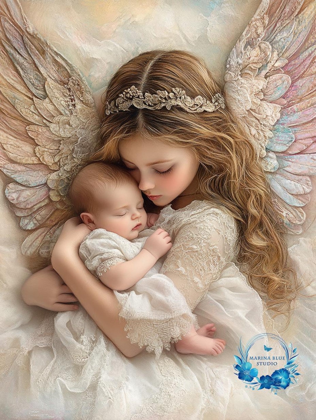 Sisters - Premium Matte Paper Poster - Art Design by Marina Blue Studio ...