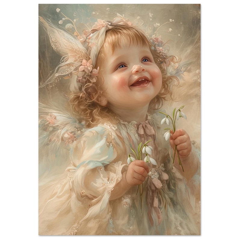 Spring Angel - Premium Matte Paper Poster - Wall Art by Marina Blue ...