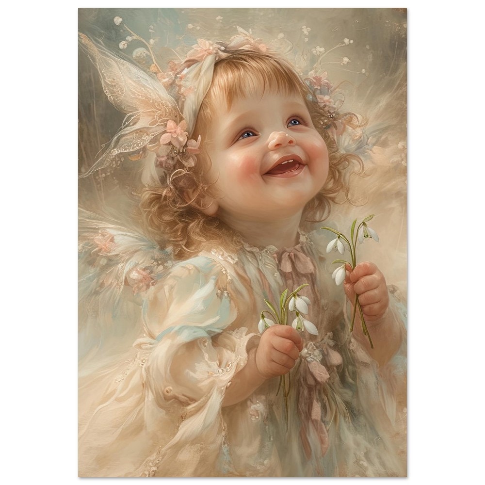 Spring Angel - Premium Matte Paper Poster - Wall Art by Marina Blue ...