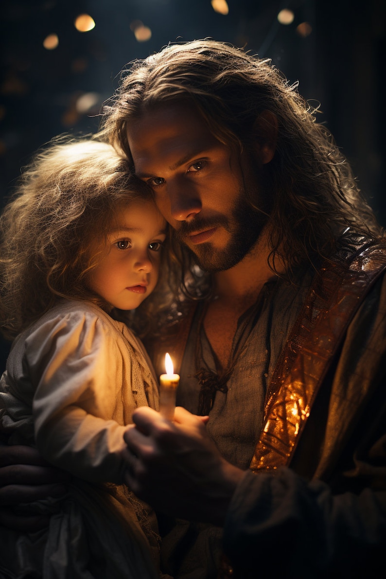 Jesus is the Light, Christ Portrait, Printable Art Download,, Digital ...