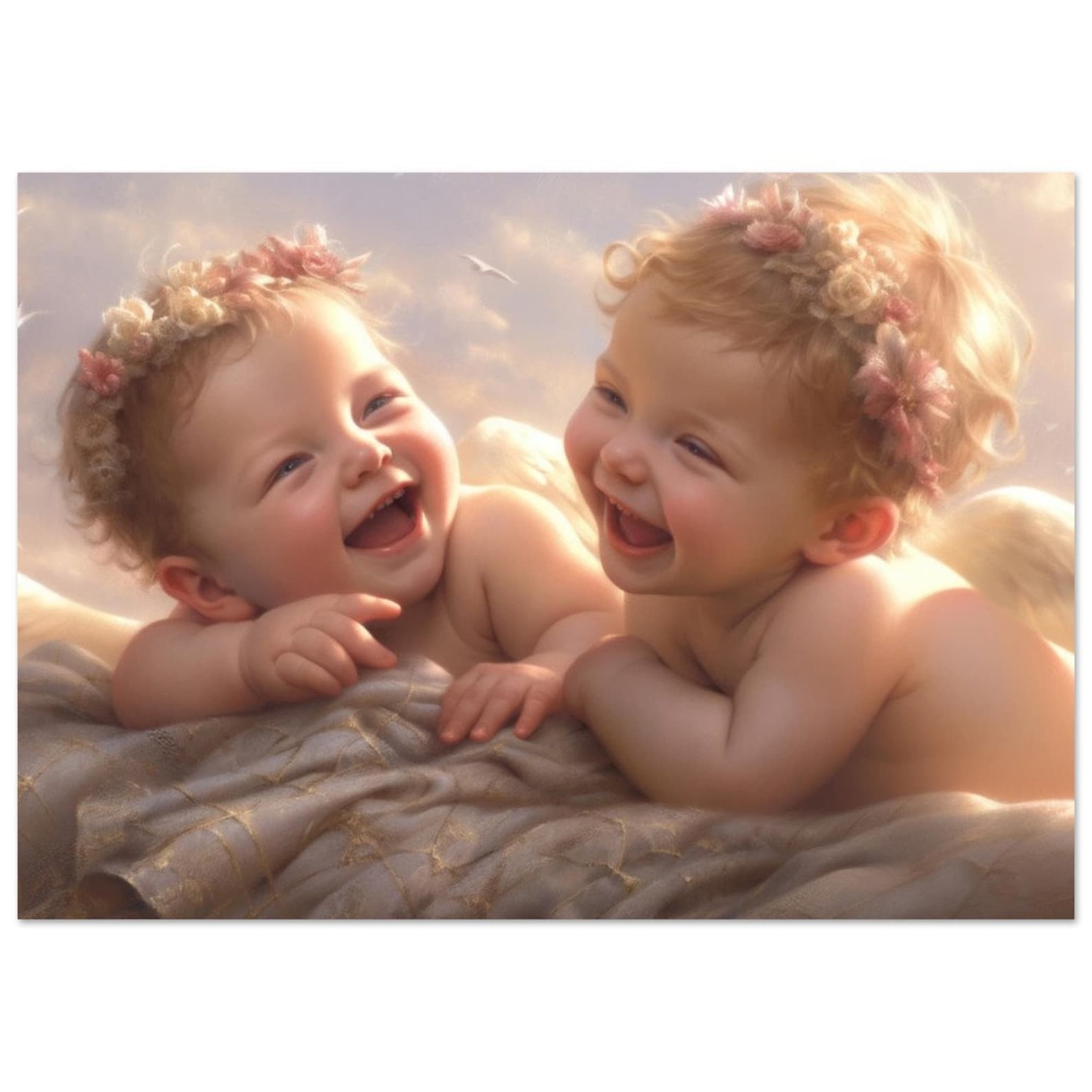 Sweet Angels -premium Matte Paper Poster- Digital Art Work by Marina ...