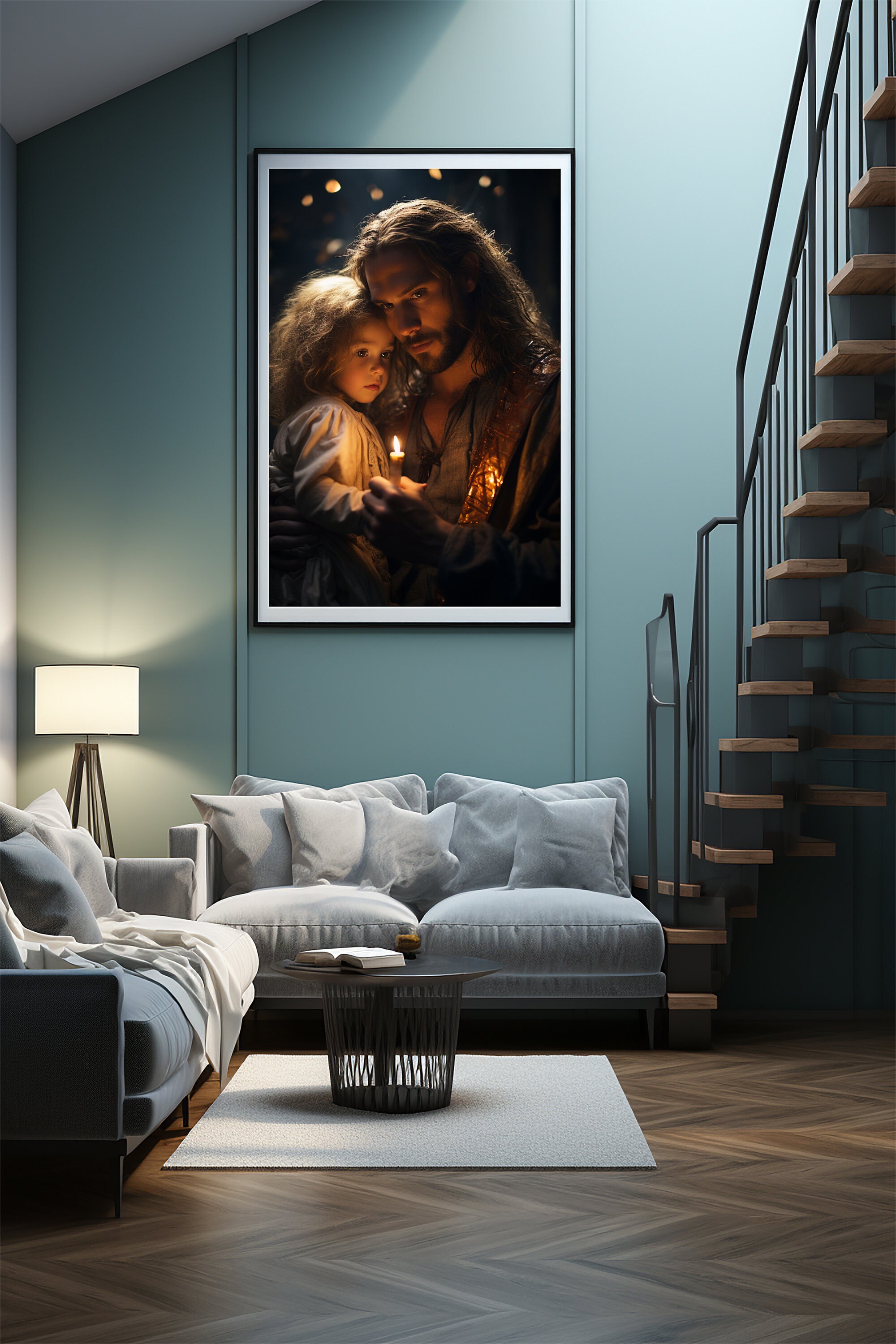 Jesus is the Light, Christ Portrait, Printable Art Download,, Digital ...