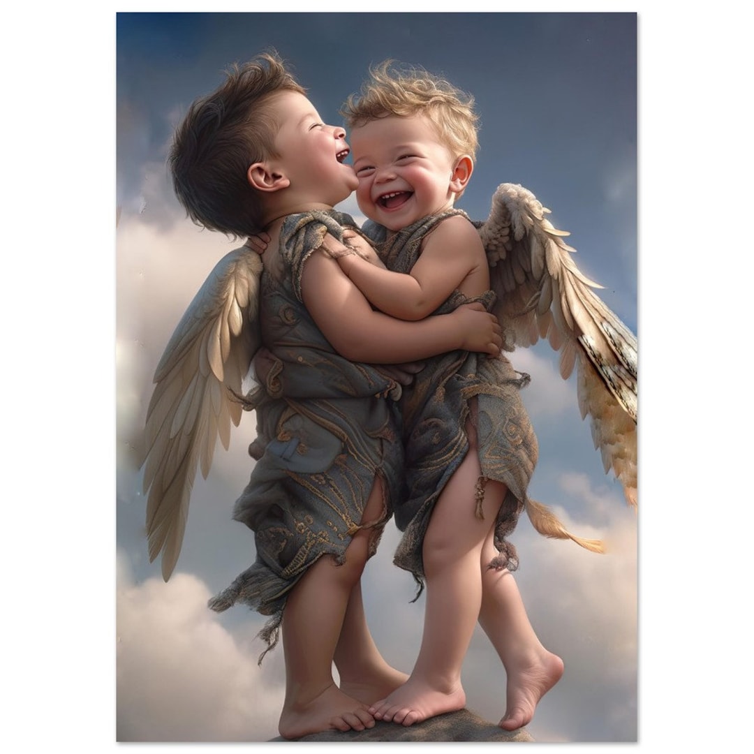 Brothers -premium Matte Paper Poster - Art Design by Marina Blue Studio ...