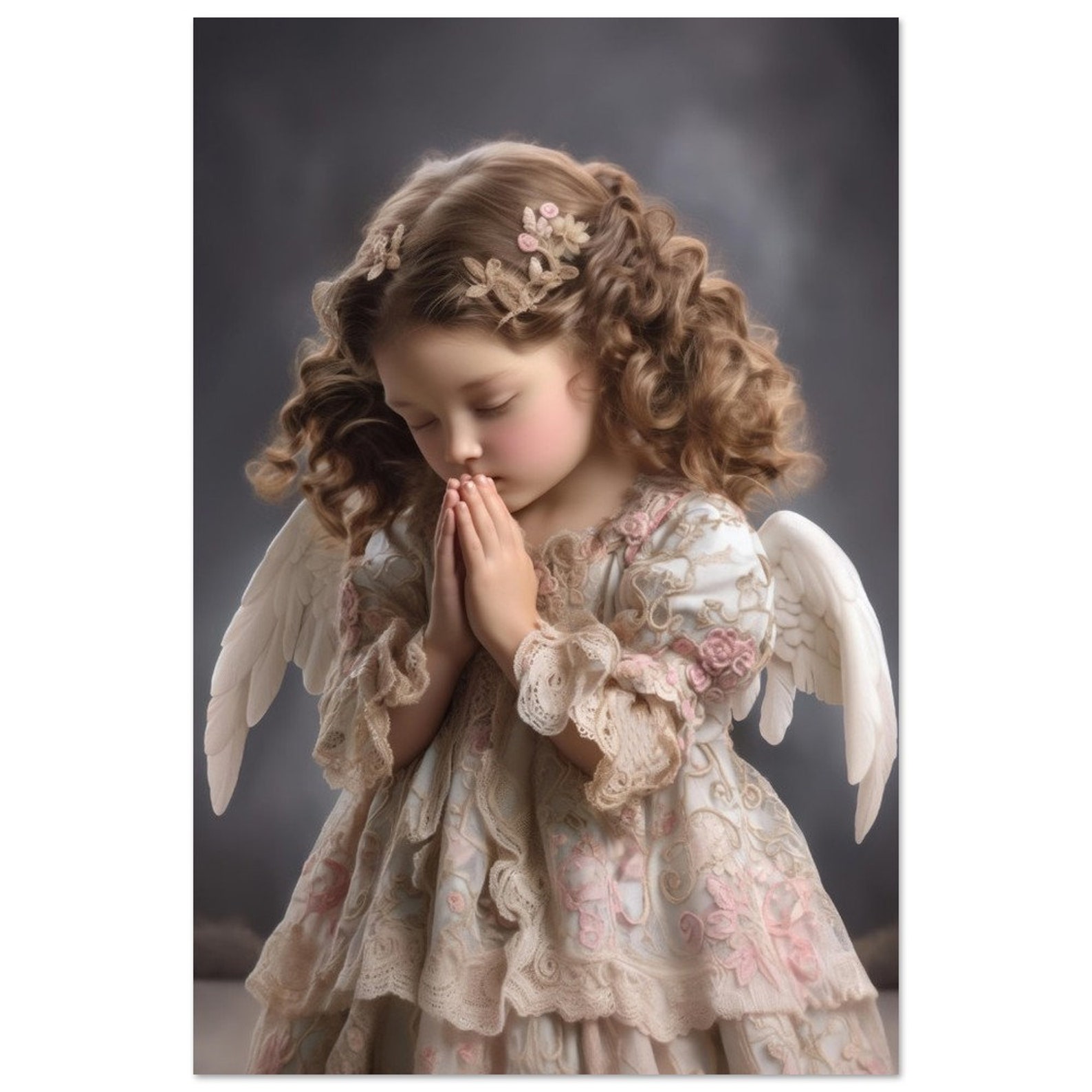 Praying Angel Classic Matte Paper Poster, Art Work by Marina Blue ...