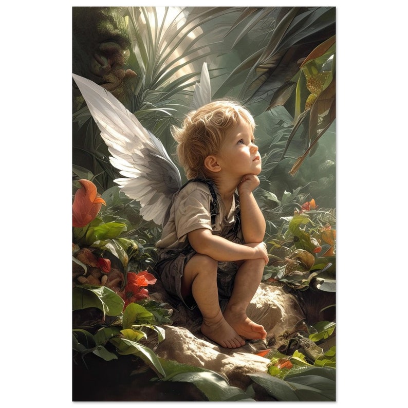 The Thinker premium Matte Paper Poster Art Design by Marina Blue Studio ...