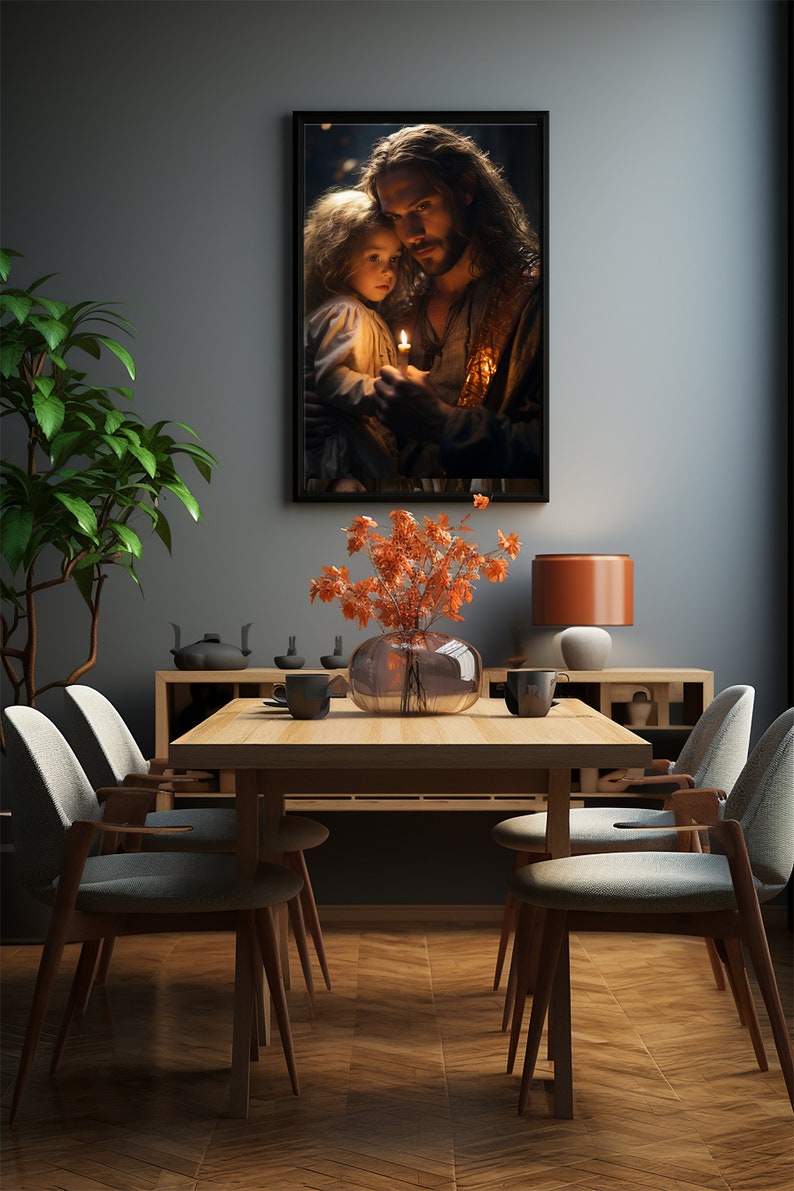 Jesus Christ Portrait: "jesus is the Light" Digital Art (printable ...