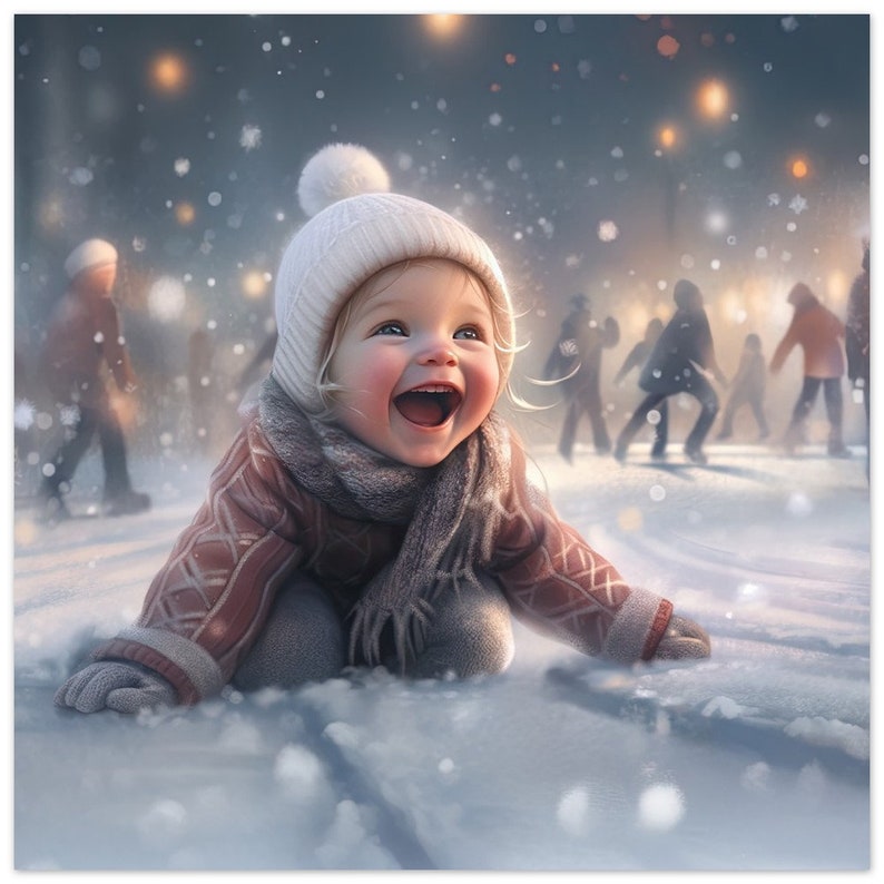 Oh, What Fun Premium Matte Paper Poster Wall Art by Marina Blue Studio ...