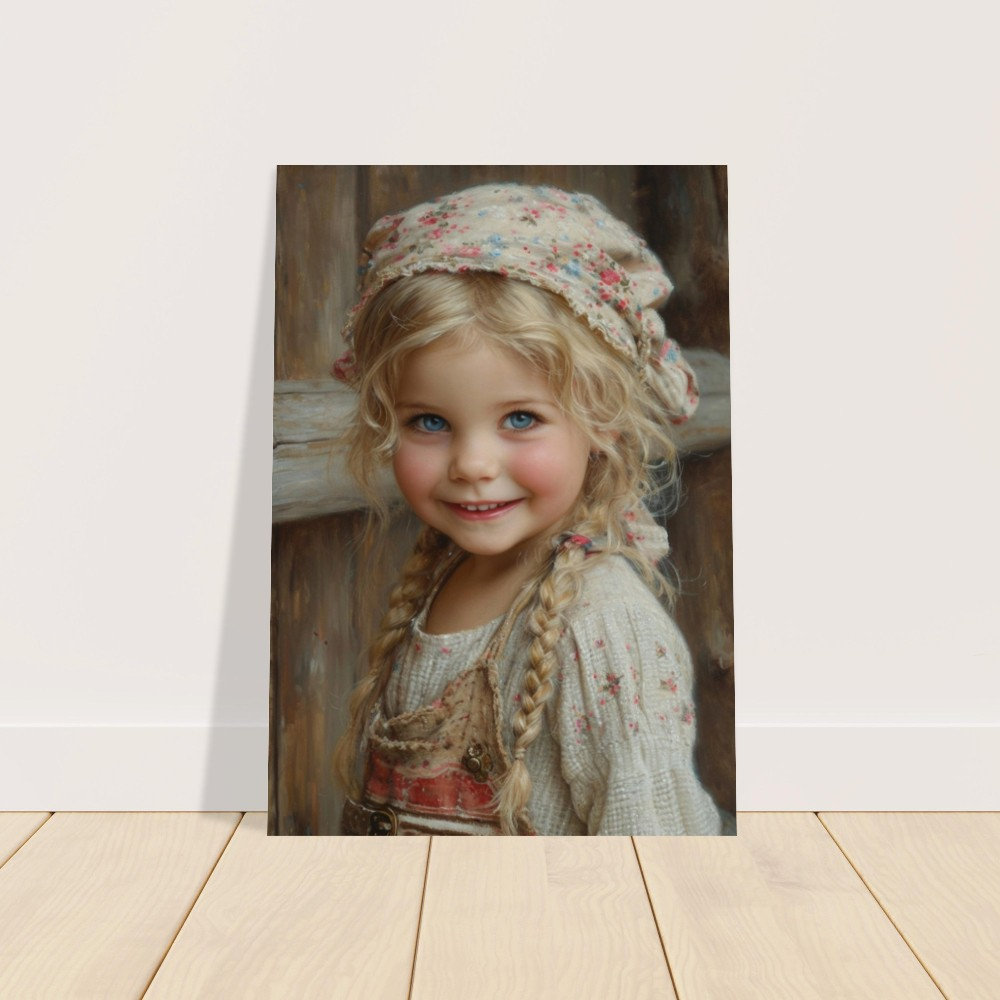 German Girl - Premium Matte Paper Poster - Wall Art by Marina Blue ...