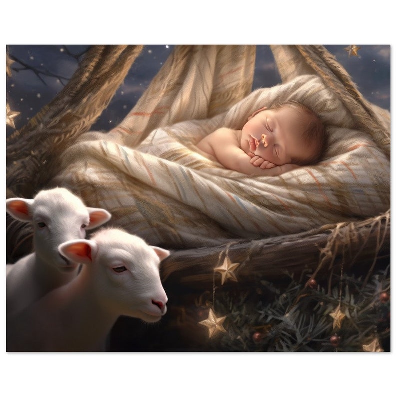 Silent Night Premium Matte Paper Poster Artwork by Marina Blue Studio - Etsy