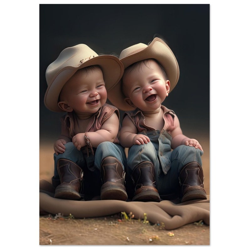 Happy Cowboys Poster - Premium Matte Paper Wall Art - Etsy