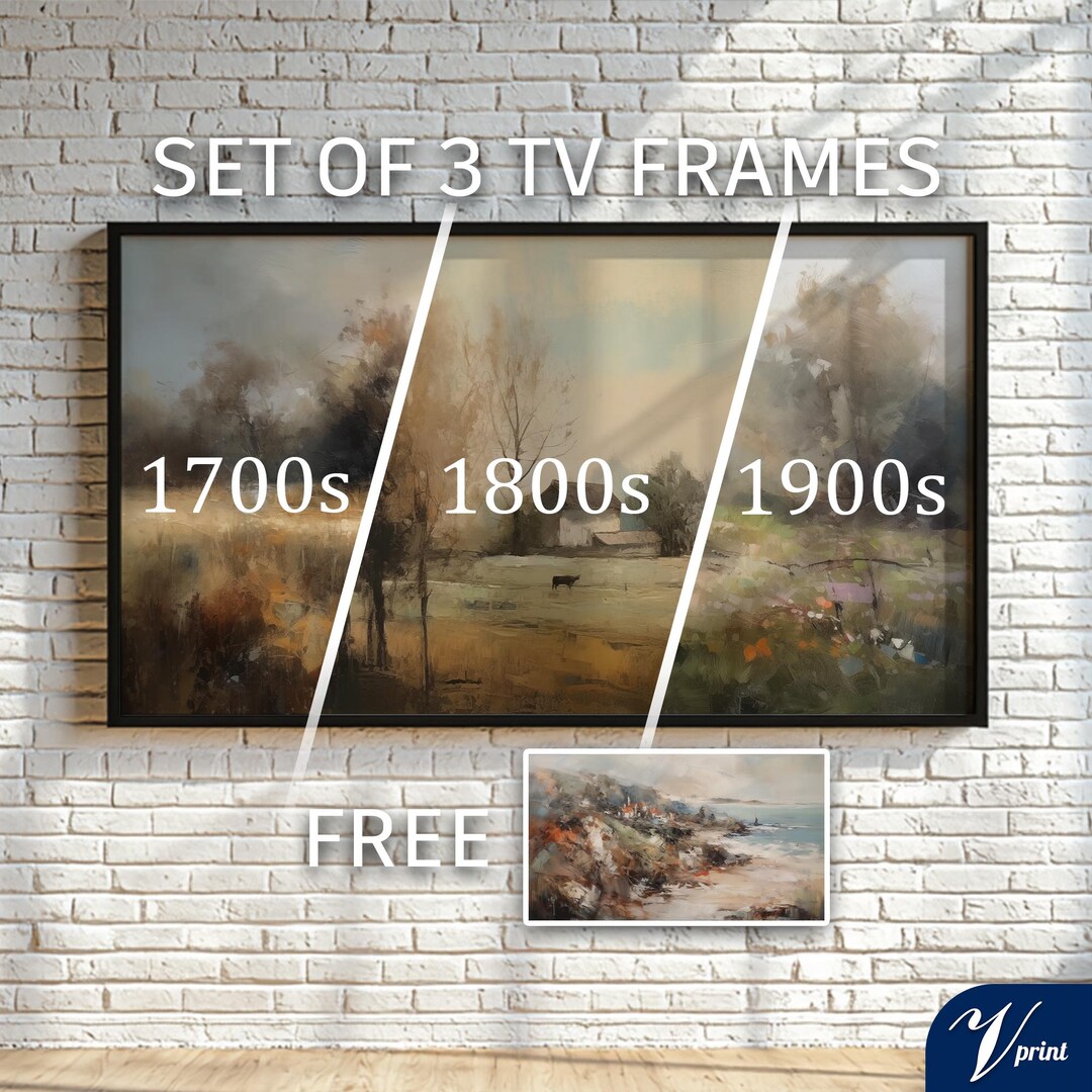 Set of 3 Vintage + 1 Free Samsung Frame TV Digital Art | 1700s 1800s ...