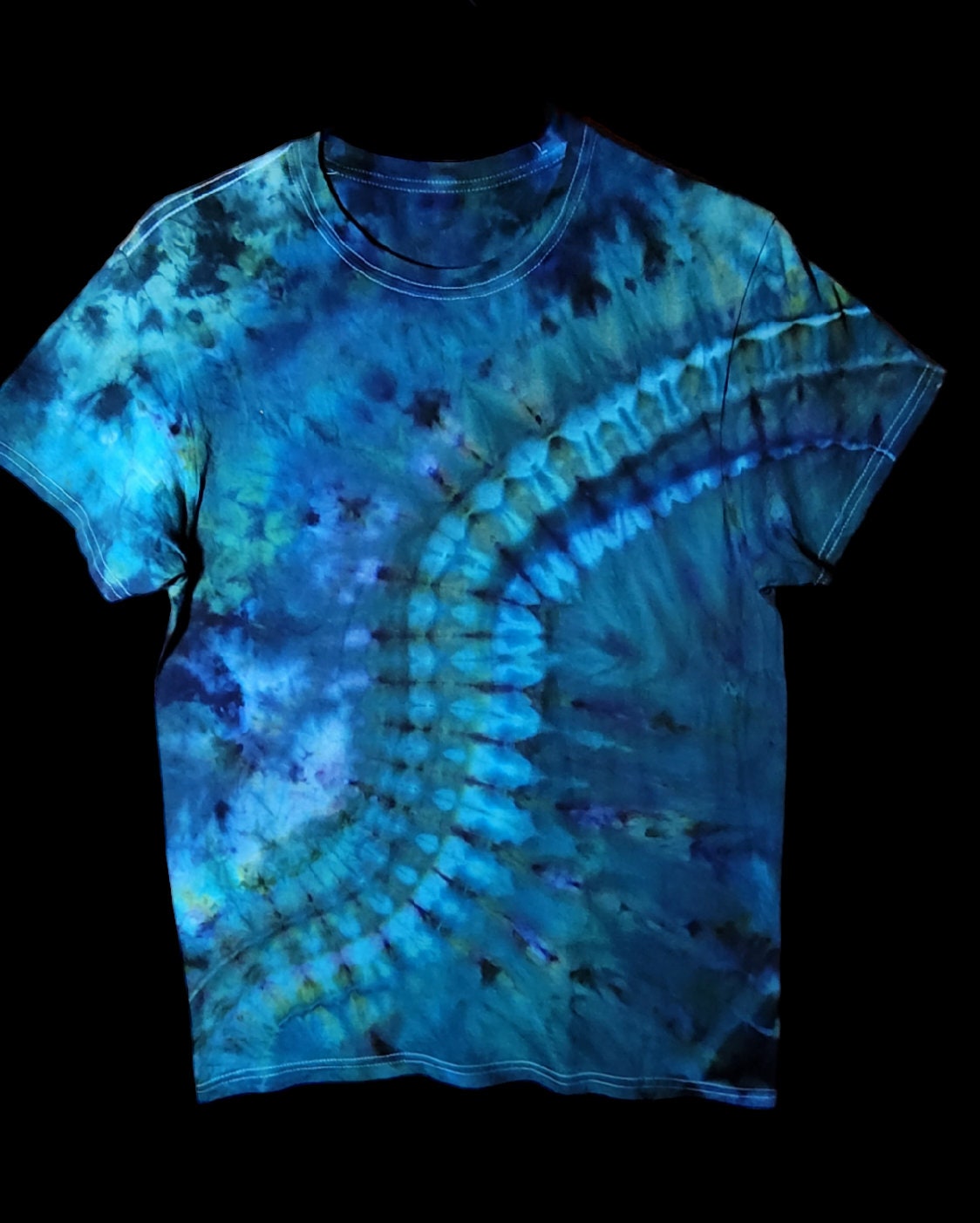Medium Geometric Design Tie Dye. Ice Dye Skater Wear - Etsy