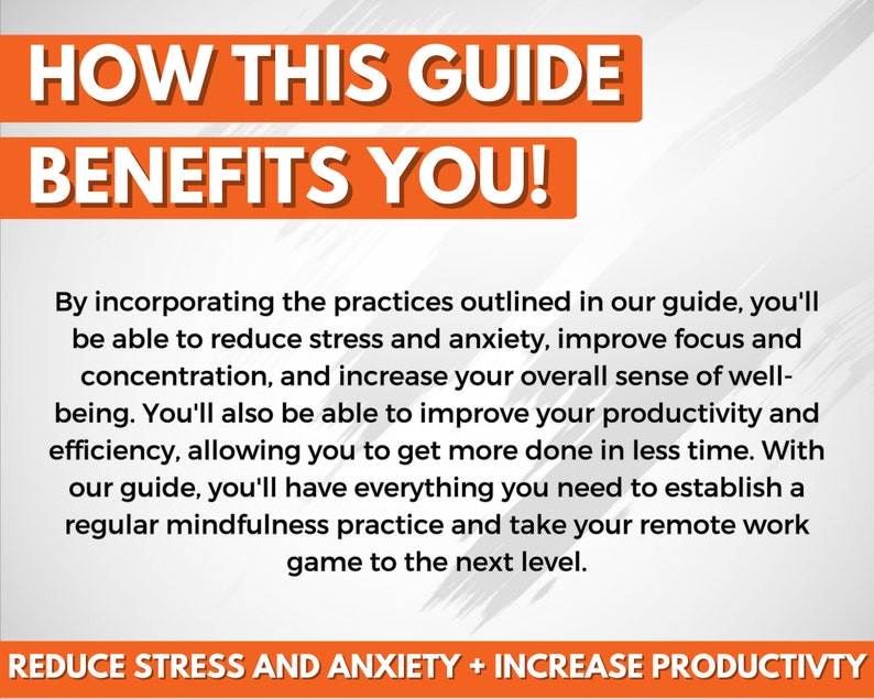 Stress Management Guide for Remote Workers Mindful Meditation - Etsy