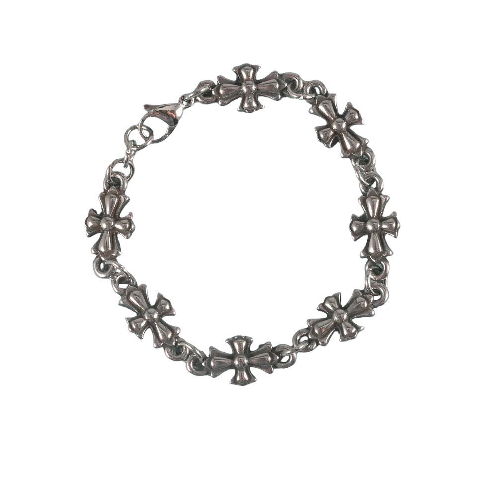 Chrome Hearts Cross Bracelet Gothic Custom - Etsy