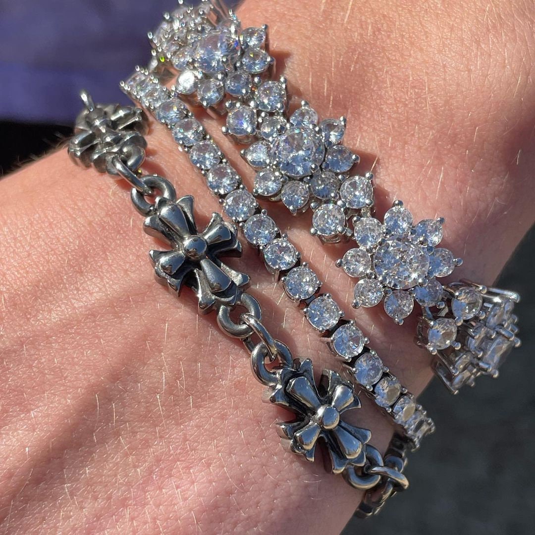 Chrome Hearts Cross Bracelet Gothic Custom - Etsy