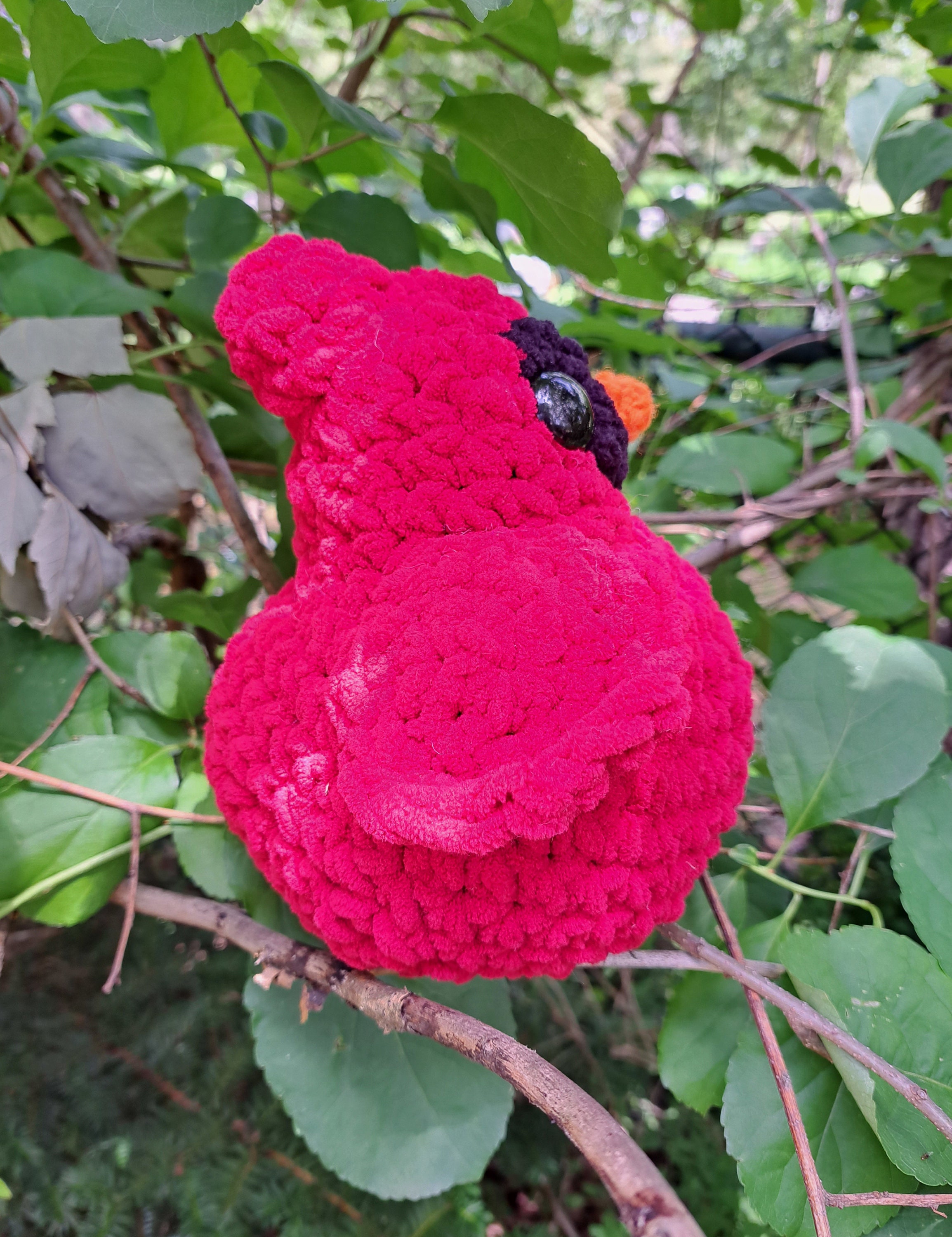 Red Cardinal Crochet Plush - Etsy
