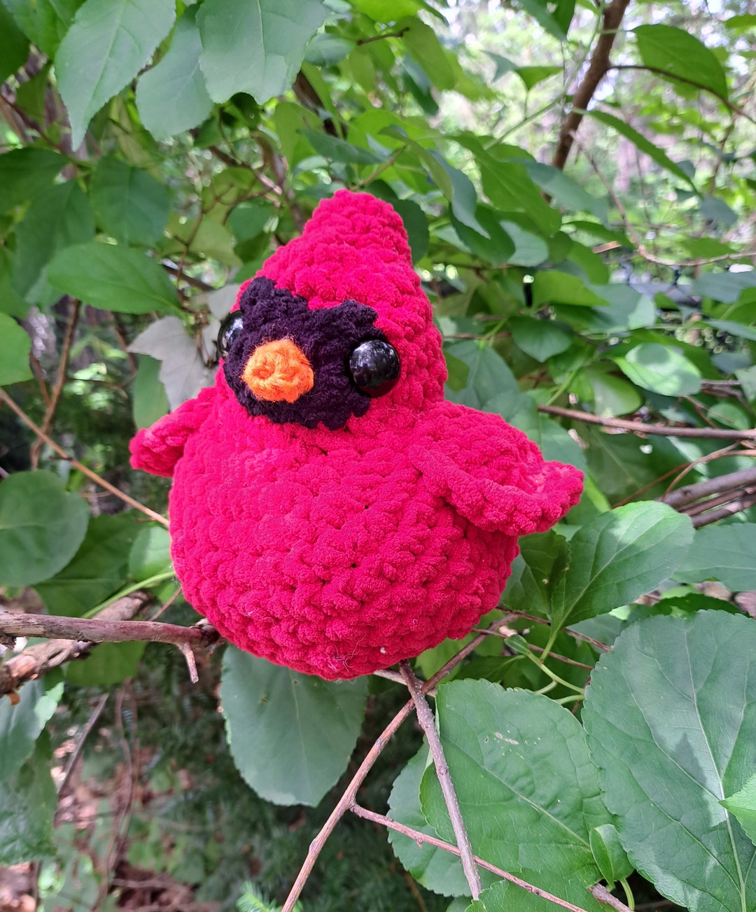 Red Cardinal Crochet Plush - Etsy