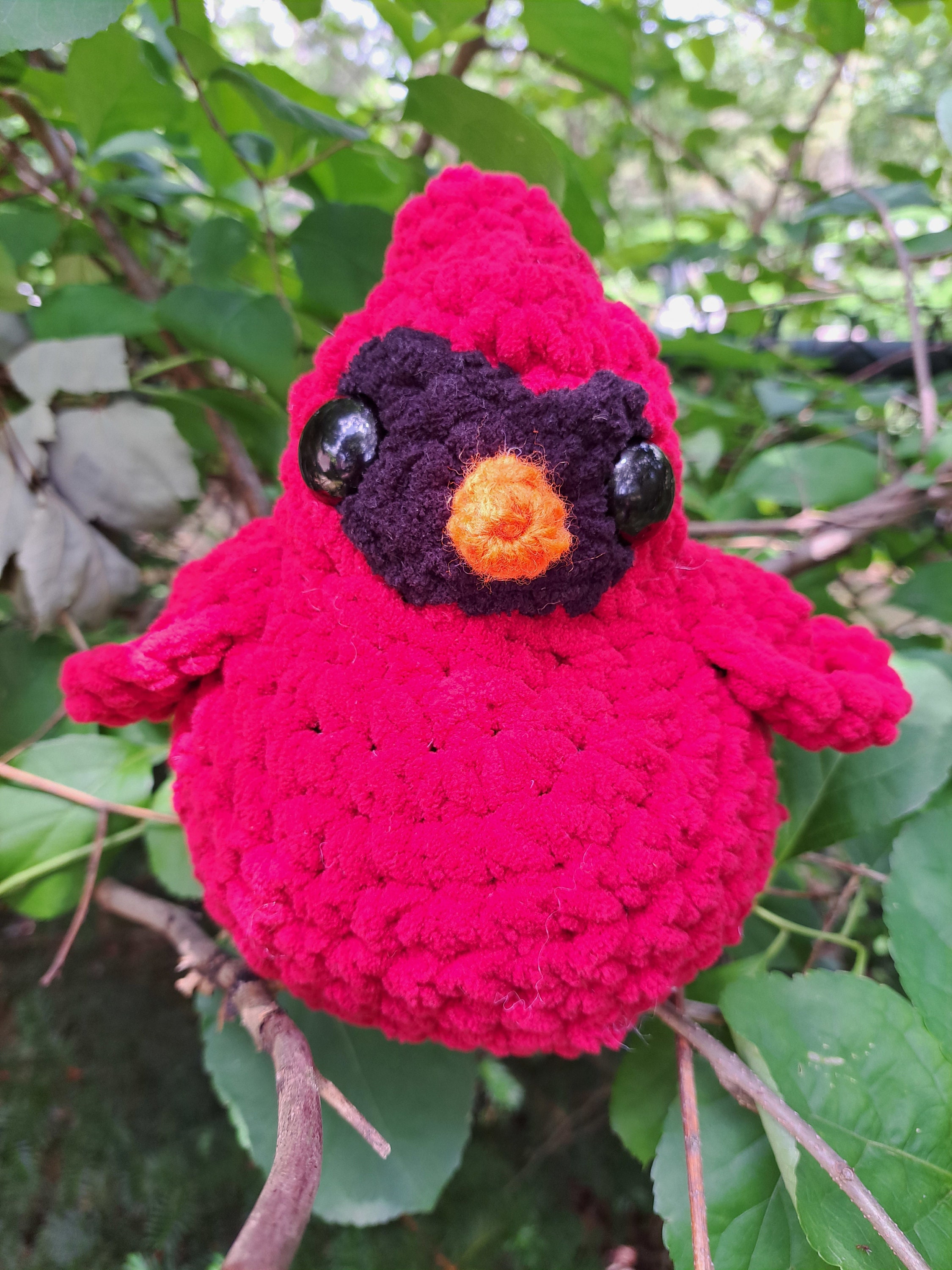 Red Cardinal Crochet Plush - Etsy
