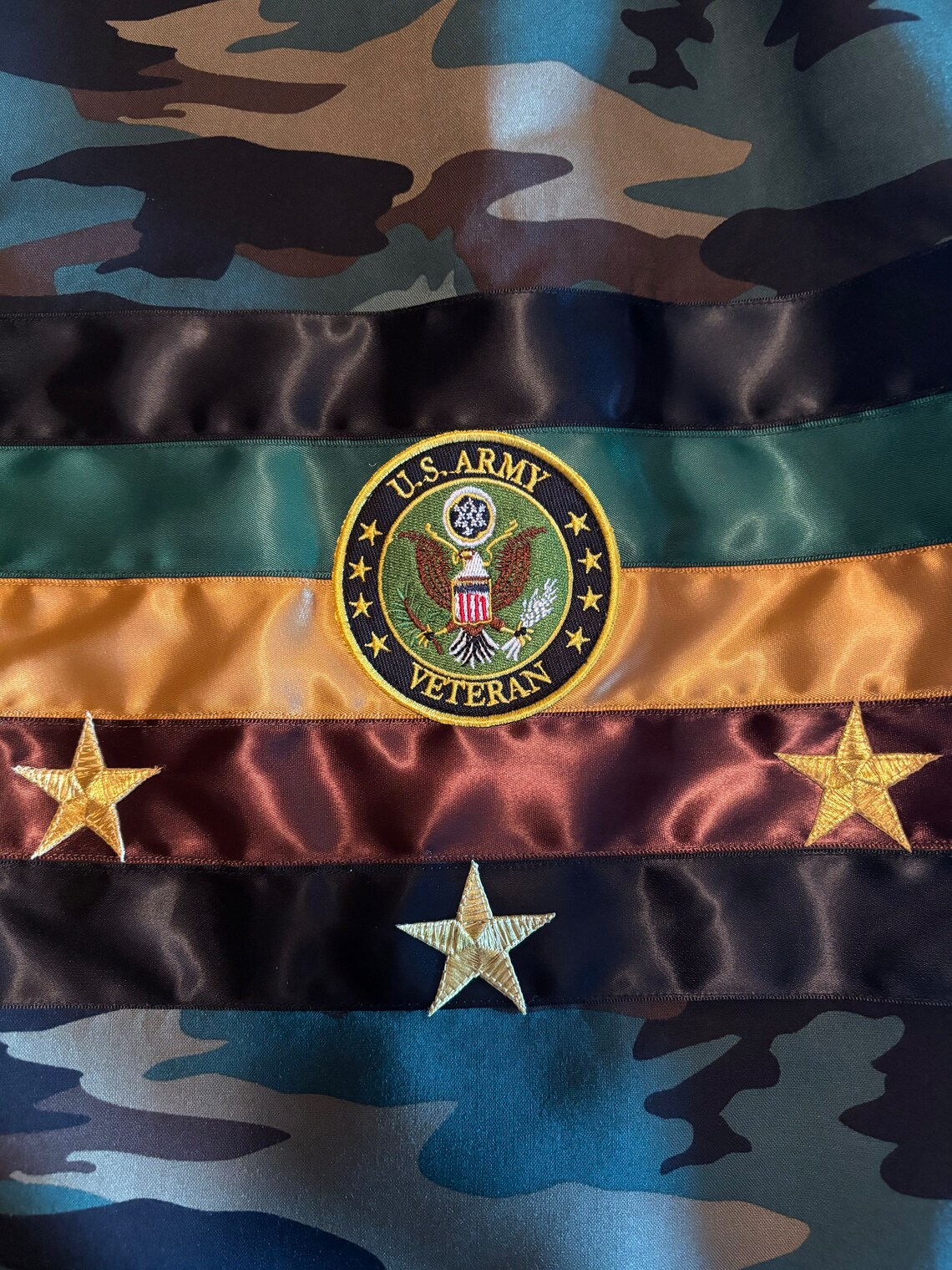 Native American Ribbon Skirt- ARMY Veteran - Etsy