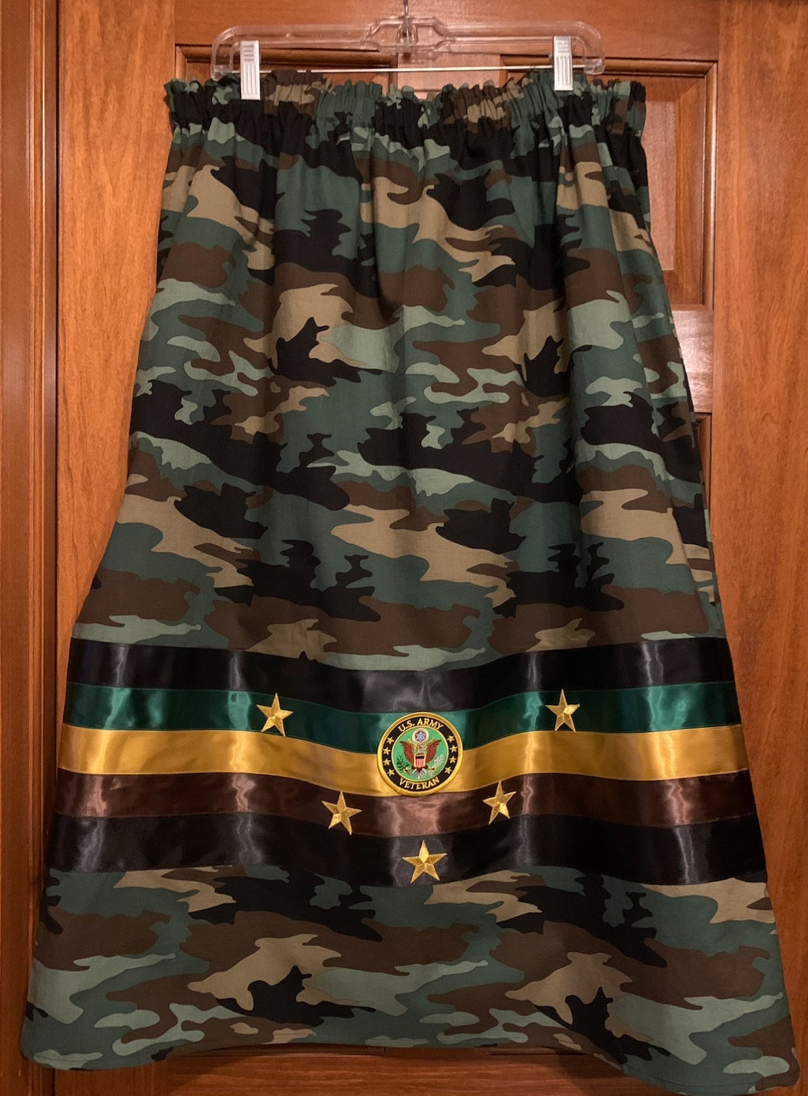 Native American Ribbon Skirt- ARMY Veteran - Etsy