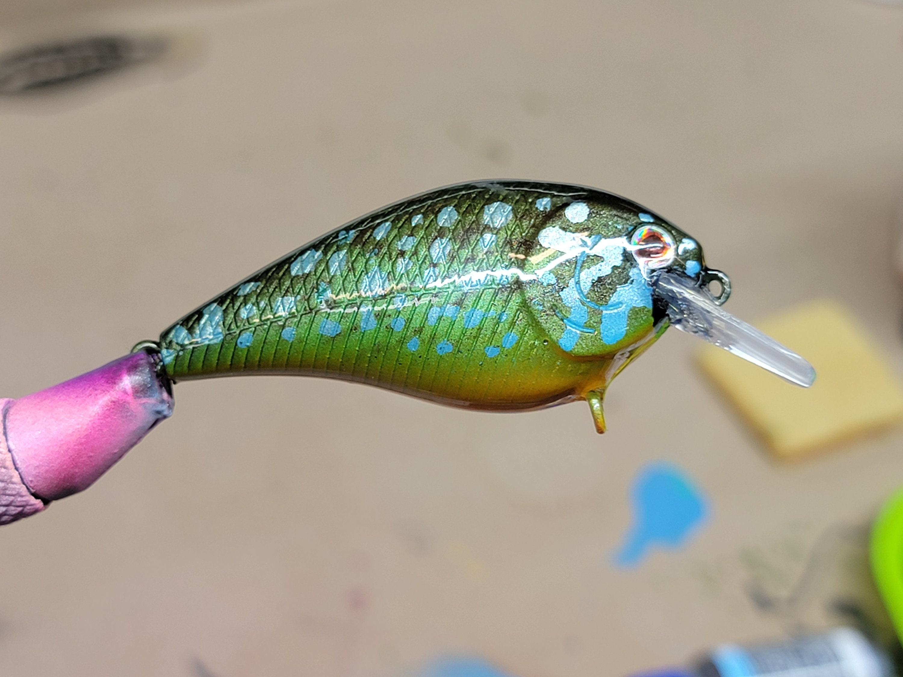 Custom Painted Metalic Sunfish Pattern Square Bill - Etsy