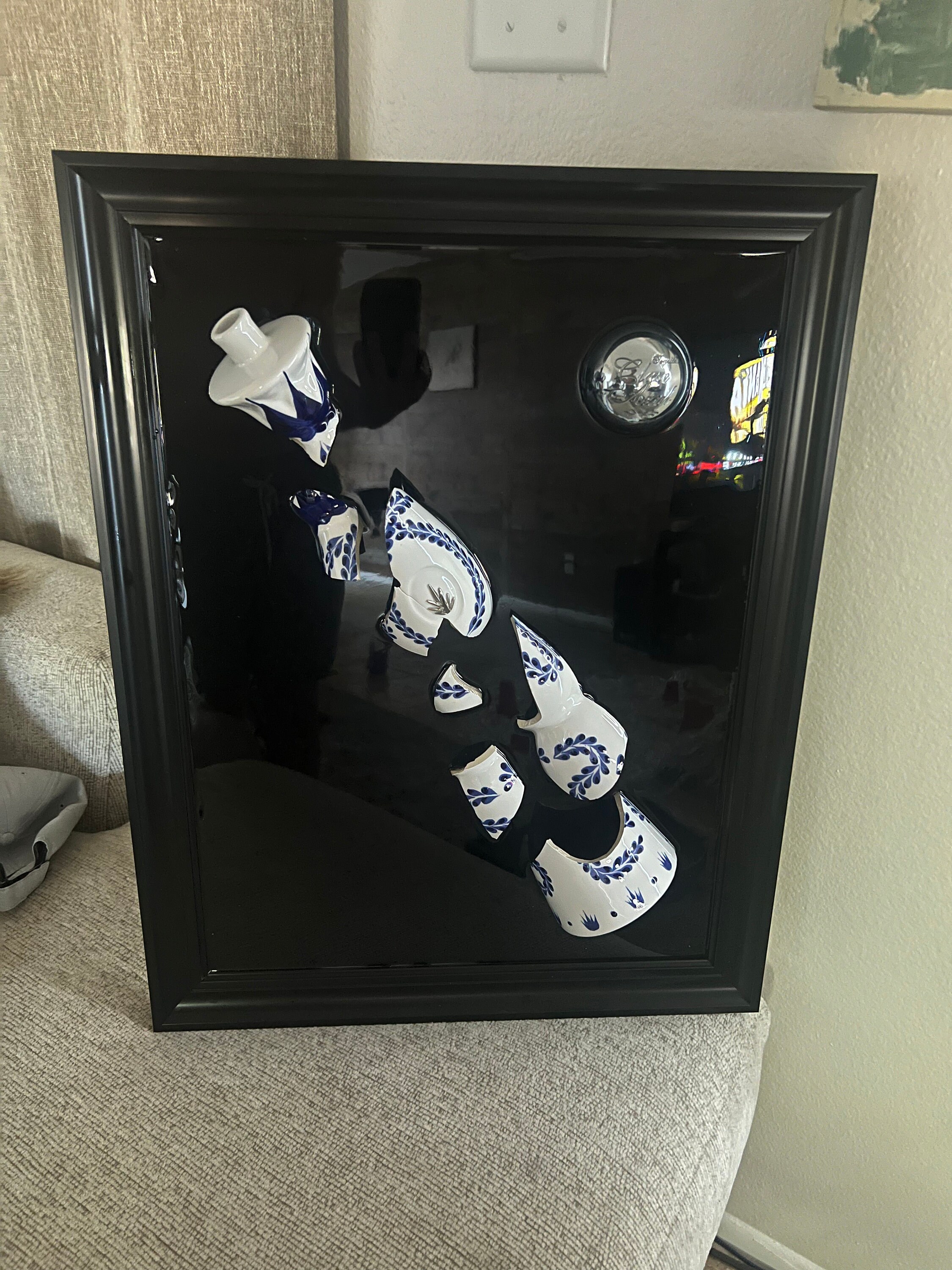 Claza Azul Bottle Art 20x26 - Etsy