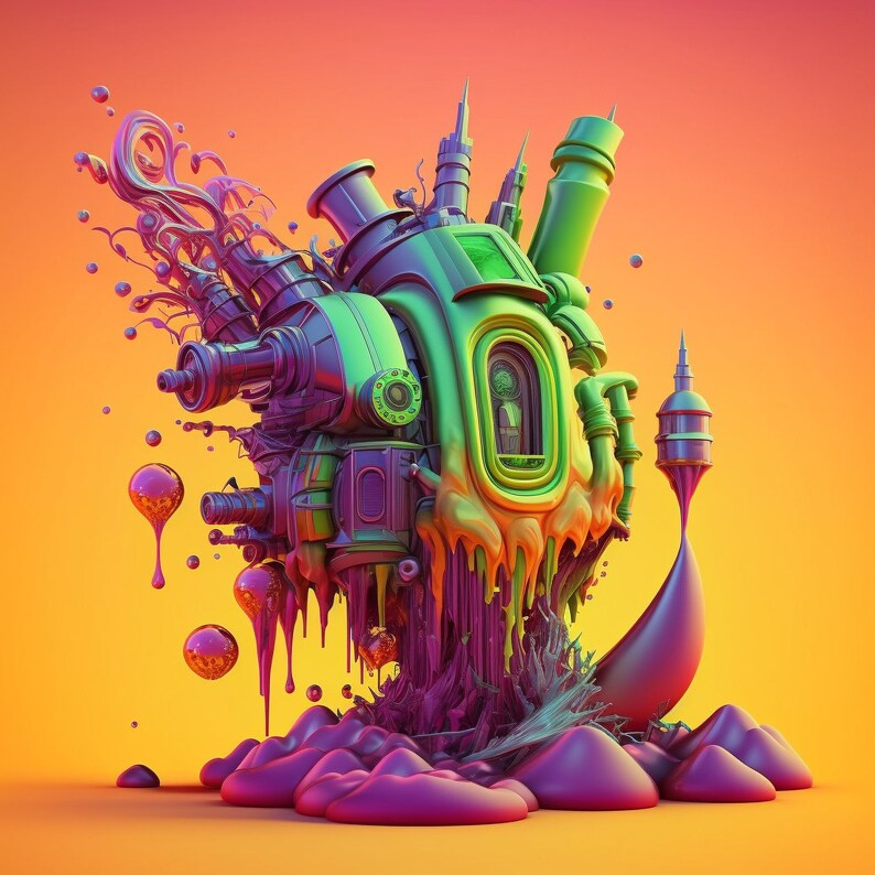 Jean Sable Digital Art 8X8 Canvas Print - Etsy