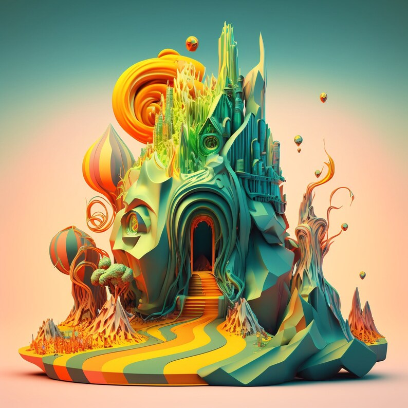 Jean Sable Digital Art 8X8 Canvas Print - Etsy